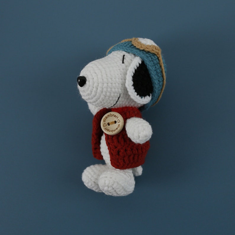 Peanuts Snoopy Crochet Keychain, Crochet Snoopy the Dog Plush, Snoopy ...