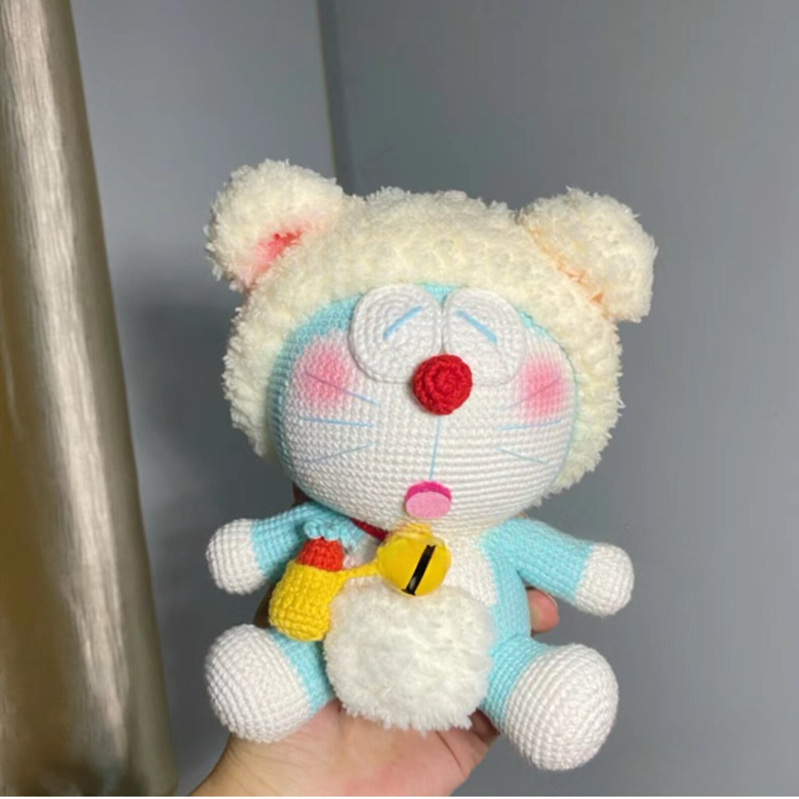 Cute Amigurumi Doraemon Crochet Plush Toy, Doraemon Stuffed Animal ...