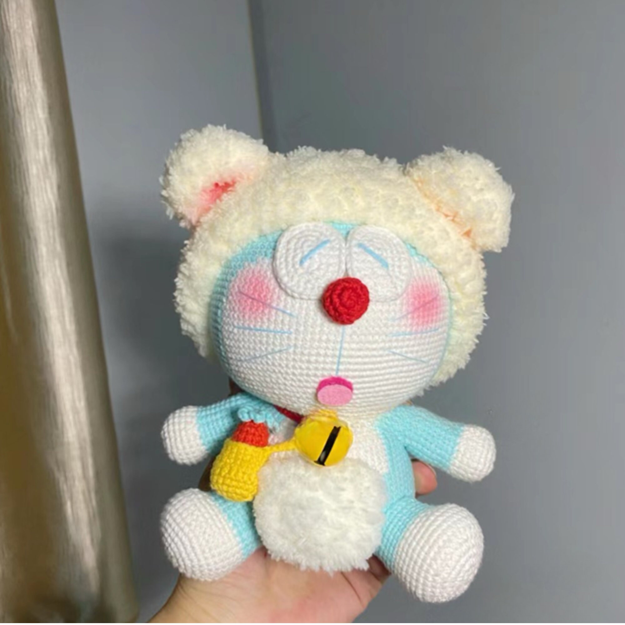 Cute Amigurumi Doraemon Crochet Plush Toy, Doraemon Stuffed Animal ...