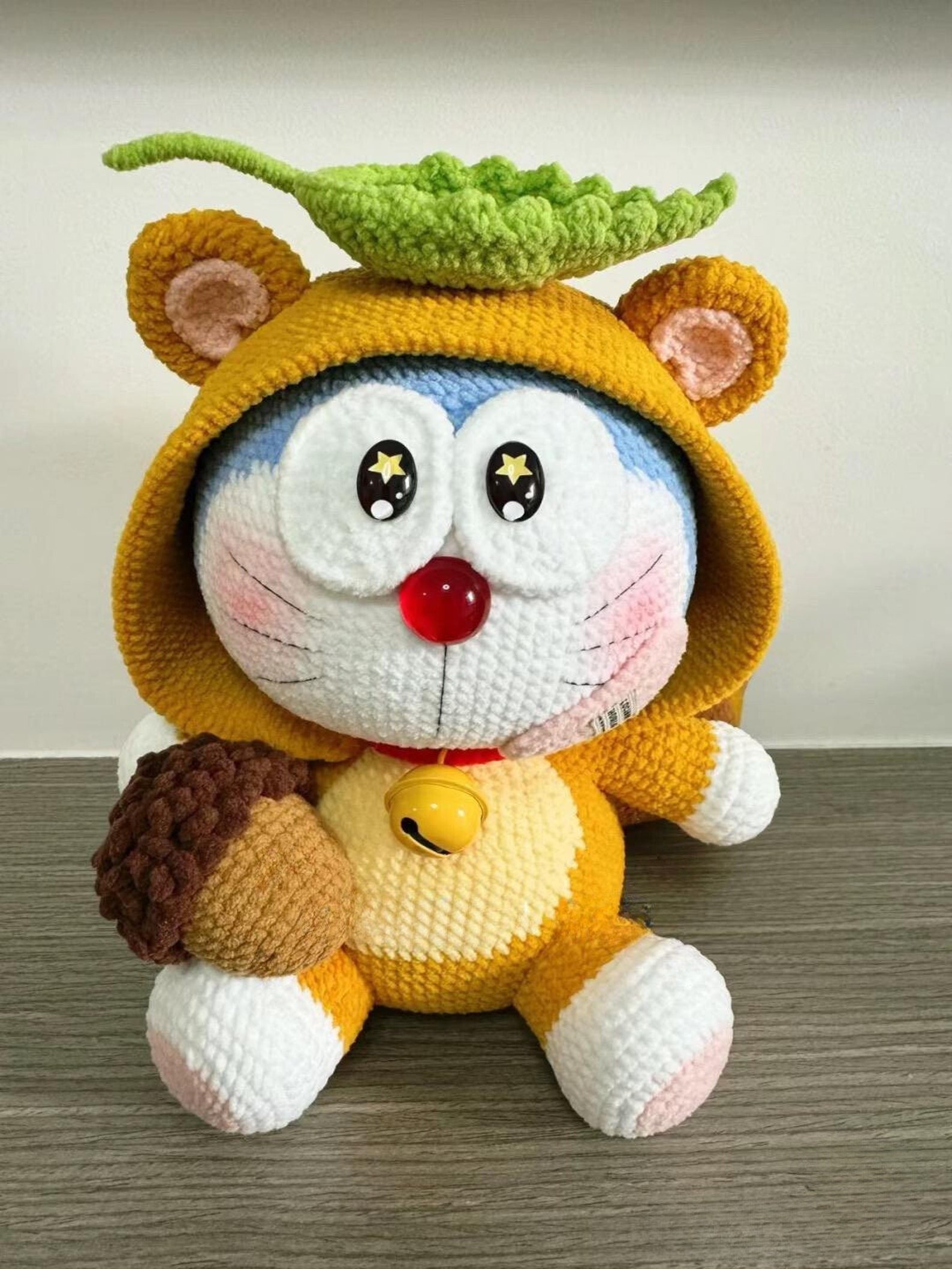 Cute Amigurumi Doraemon Crochet Plush Toy, Doraemon Stuffed Animal ...