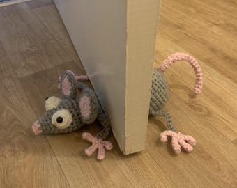 Crochet Mouse Doorstop - Etsy