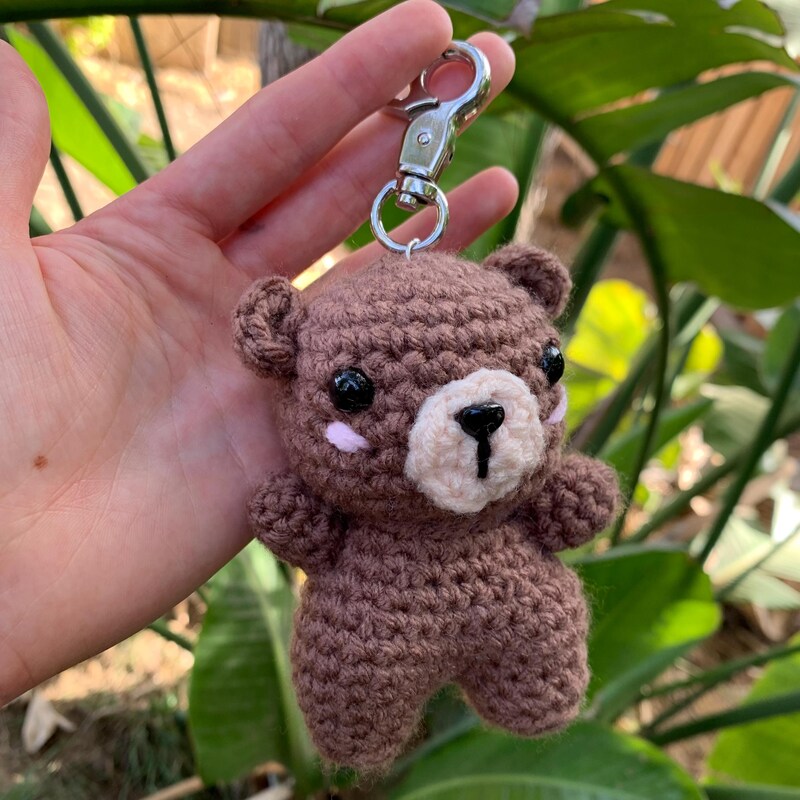 Teddy Bear Keychain - Etsy