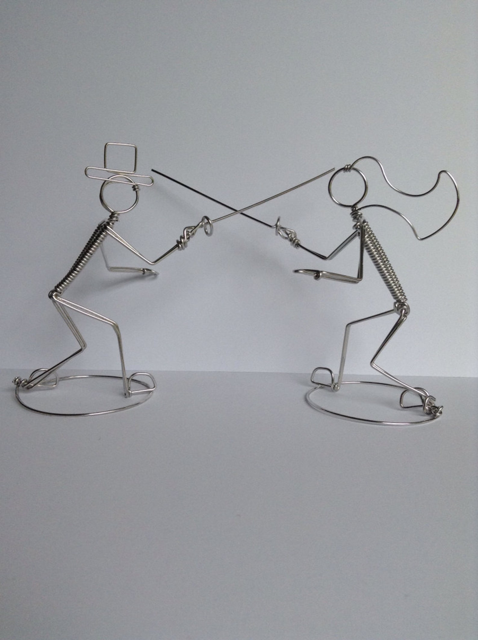 Fencing Wedding Cake Topper Wire Ornament Decoration - Etsy