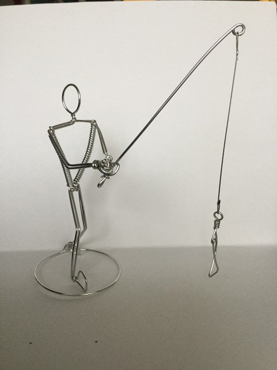 Fishing Figure Ornament or Cake Topper // Fathers Day Gift - Etsy