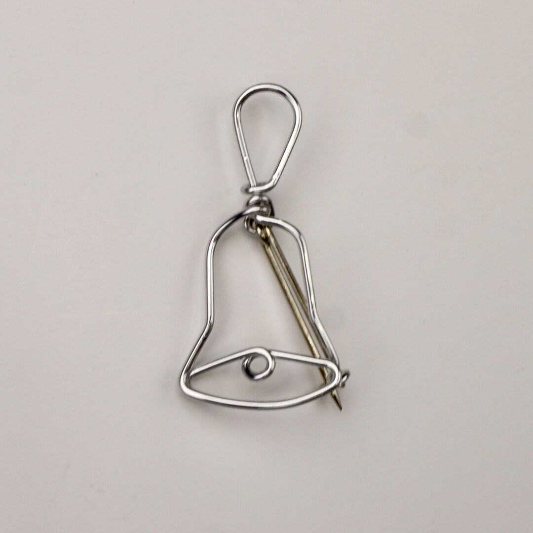 Hand Bell Wire Brooch // Gift for Musicians - Etsy