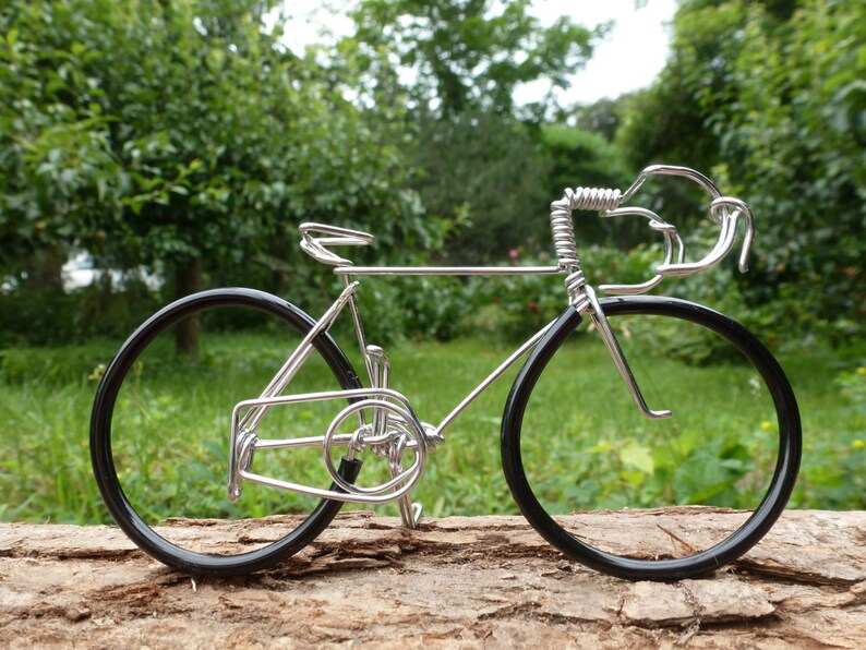 Bike Sculpture Black Wheels Freestanding Mountain or Racing - Etsy