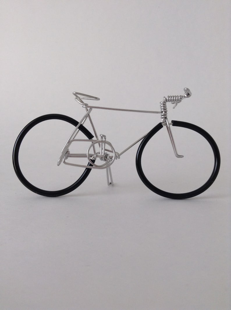 Bike Sculpture Black Wheels Freestanding Mountain or Racing - Etsy