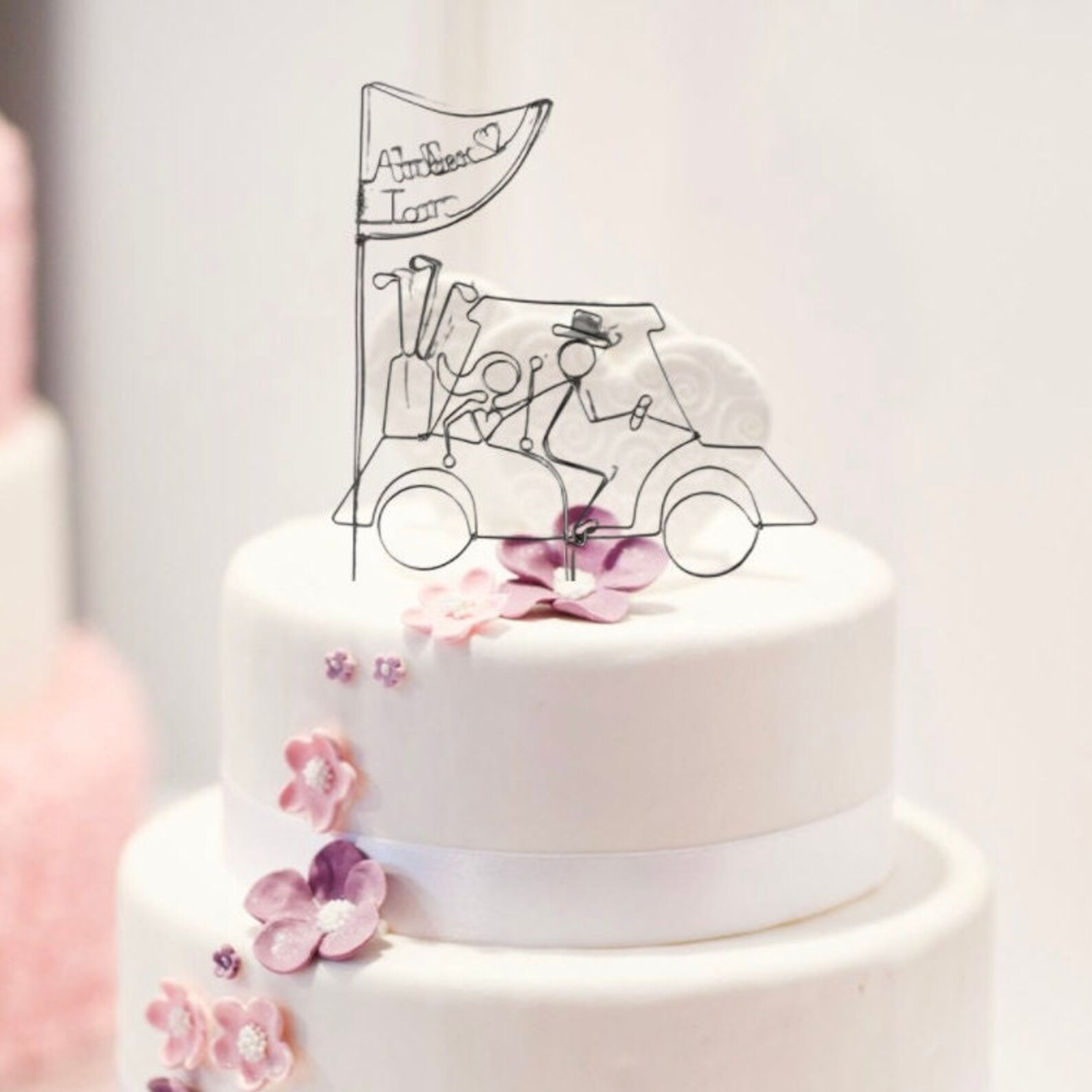 Golf Wedding Cake Topper Personalized - Etsy