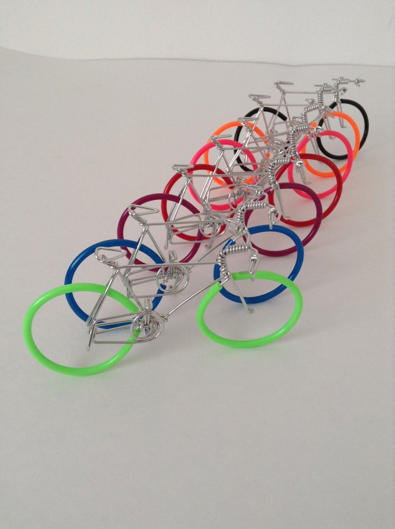 Bike Sculpture Black Wheels, Freestanding Mountain or Racing Bicycle ...