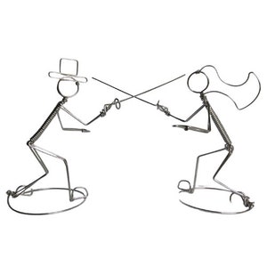 Fencing Wedding Cake Topper Wire Ornament Decoration - Etsy