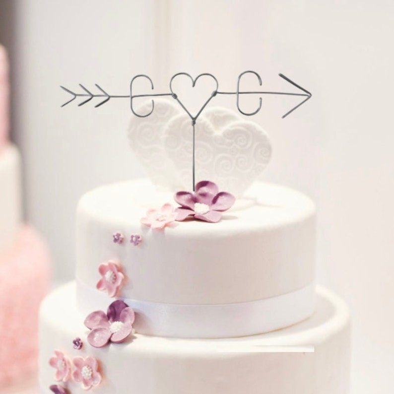 Arrow Wedding Cake Topper for Rustic Weddings: CUPID'S | Etsy