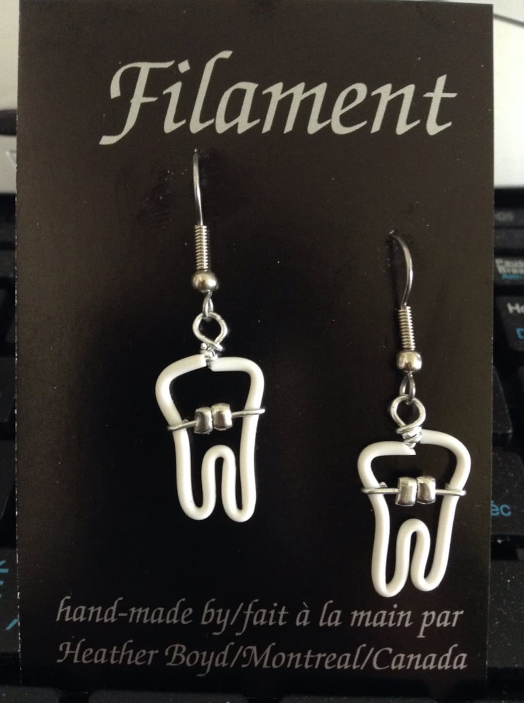 Teeth With Braces Earrings // Gifts for Orthodontists - Etsy