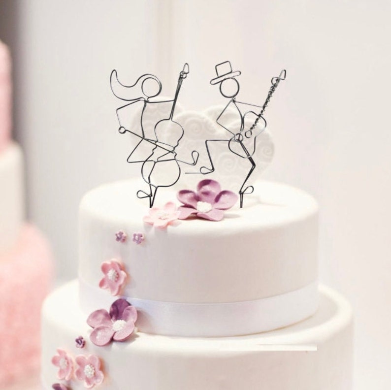 Custom Musicians Wedding Cake Topper - Etsy