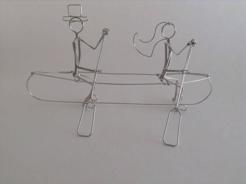 Canoe Wedding Cake Topper // Gift for Canoeist | Etsy