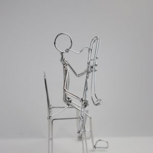 Sitting Musician Ornament Contra Bassoon Player and Many More Wire Art ...