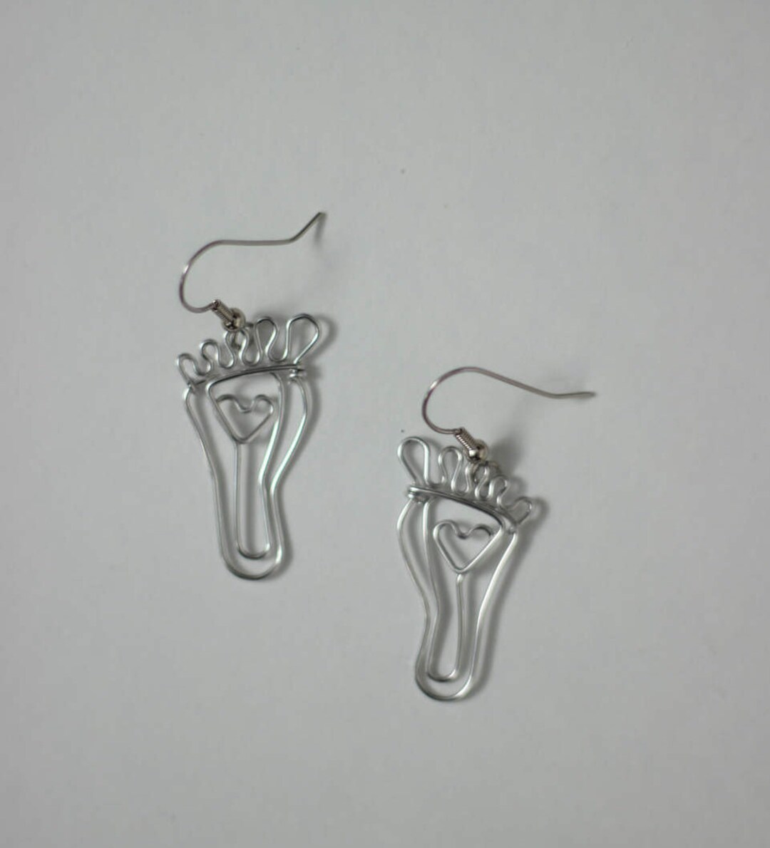 Feet Earrings Wire Jewelry Gift for Reflexologists Reflexology Gifts - Etsy