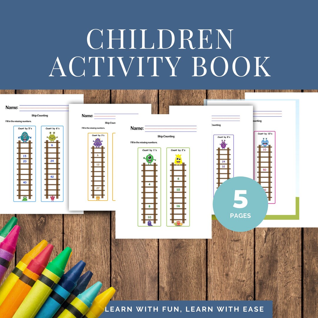 Skip Counting Fun Printable for Kids Engaging Skip Counting Activities ...