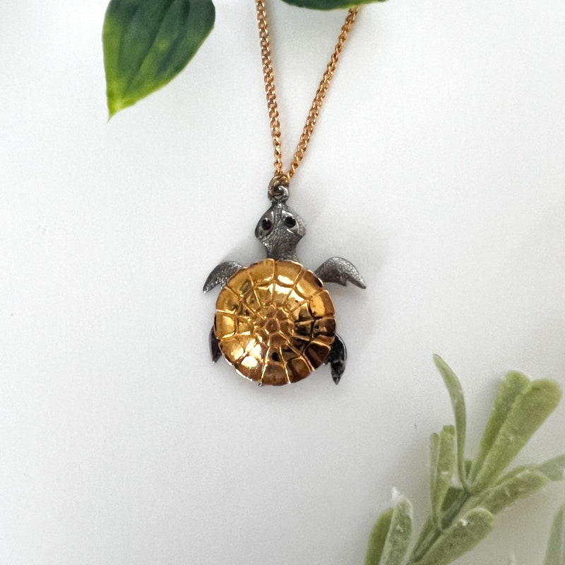Turtle Necklace - Etsy