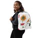 Floral Print Backpack - Etsy