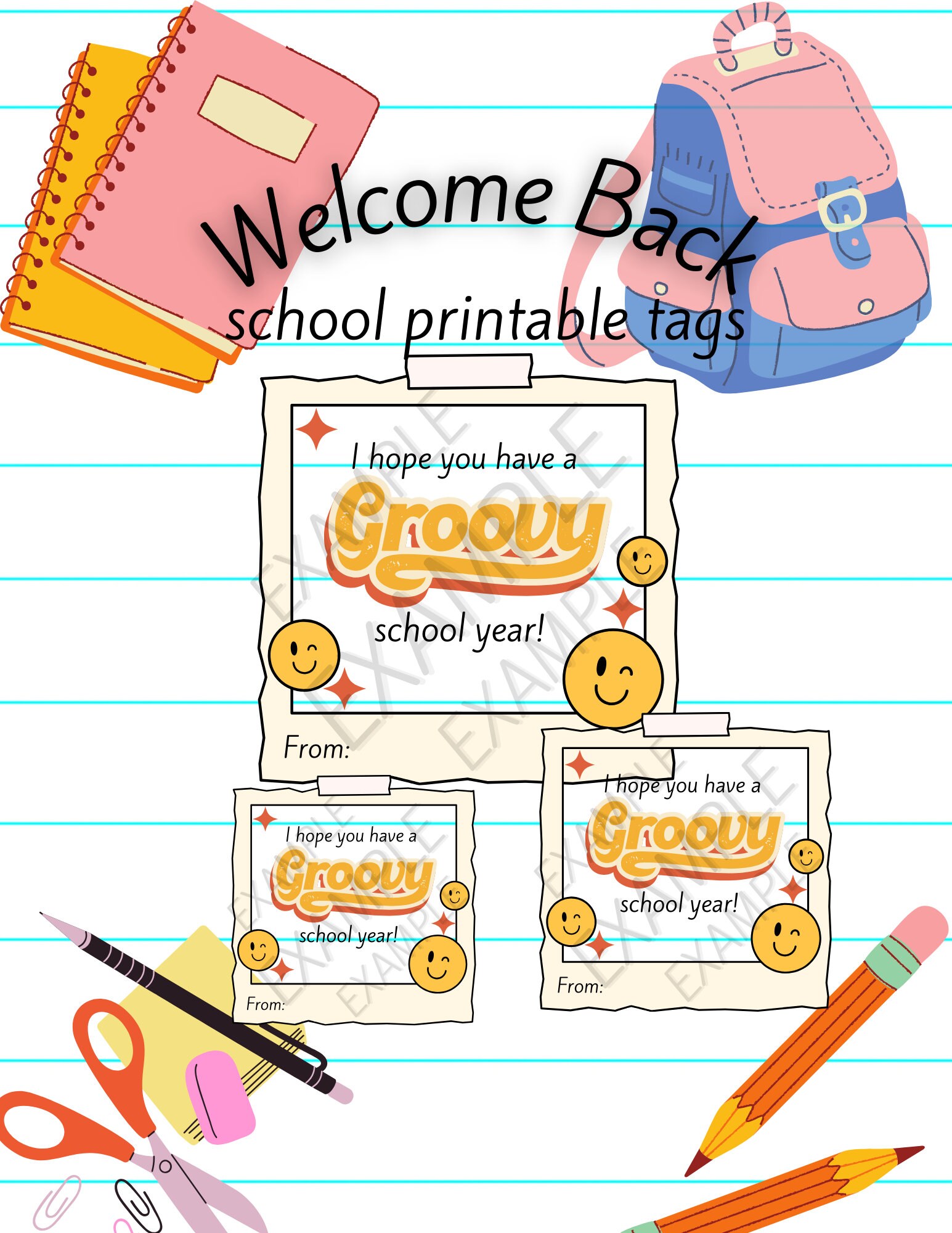 Back to School Labels | Welcome Back to School Tag | 2024 Back to ...