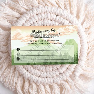 Jw Contact Card in Spanish Jw Tarjetas De Contacto Asamblea Regional ...