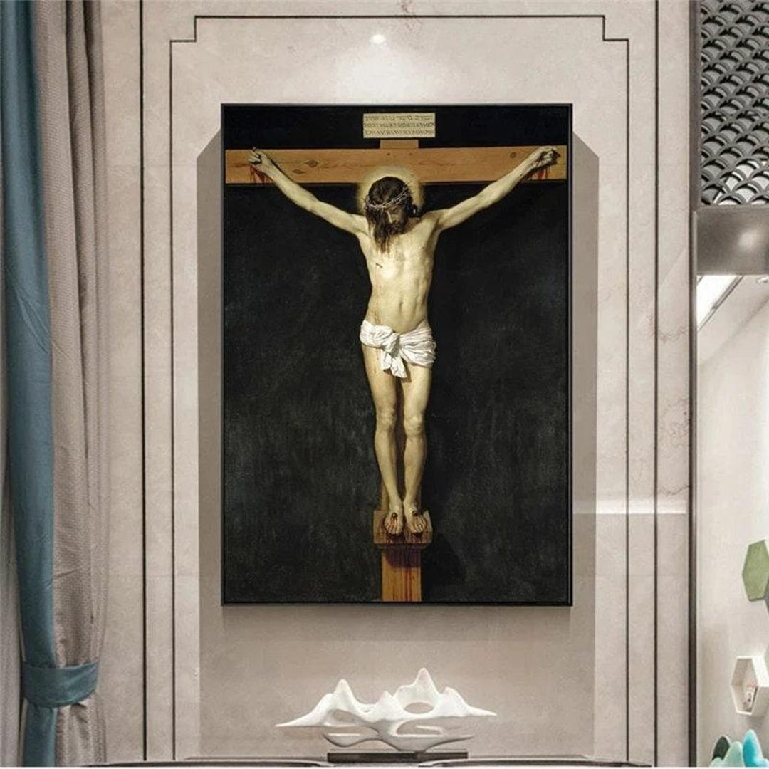Christ Crucified Christian Famous Reproductions Wall Art Canvas ...