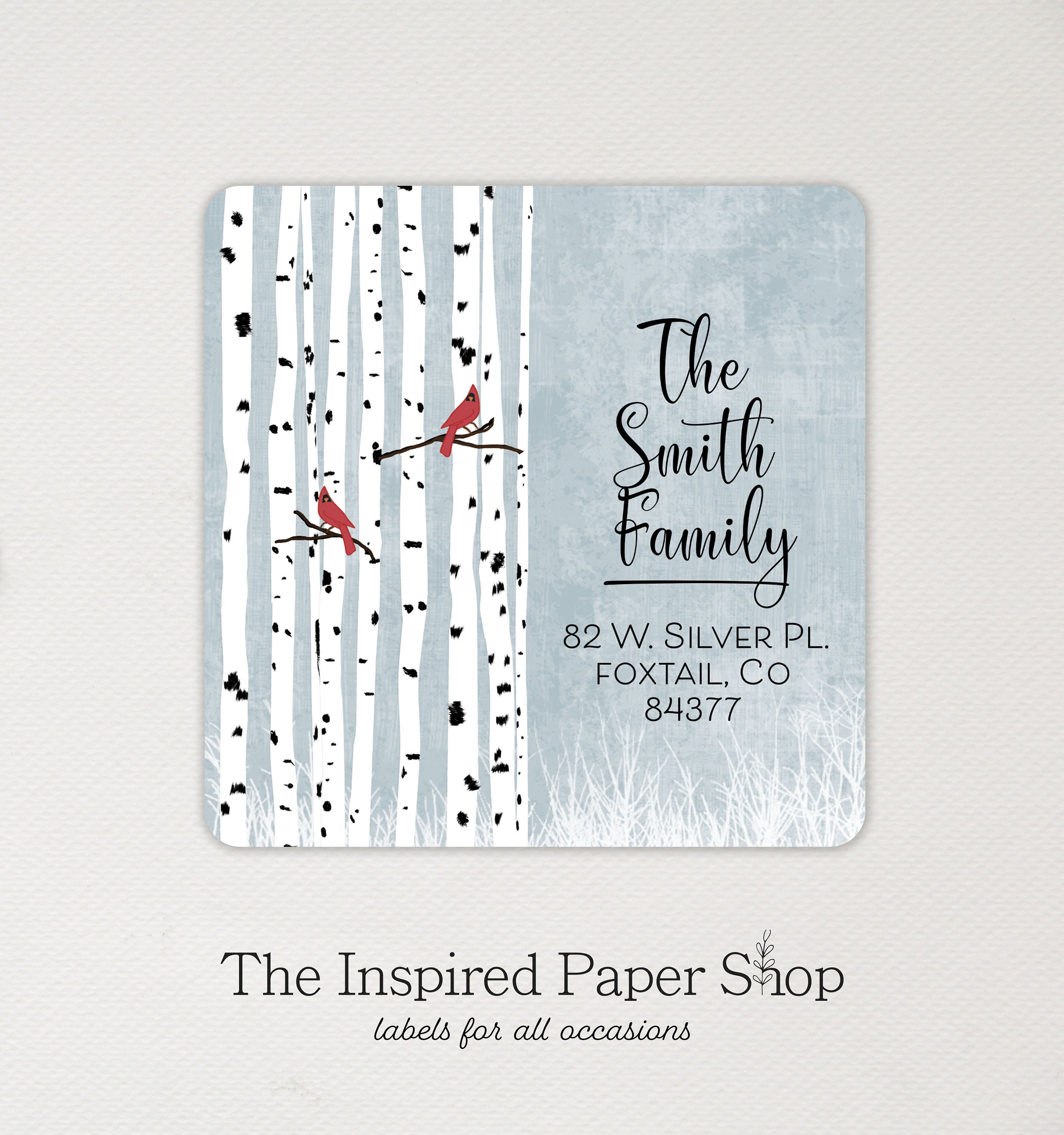 Aspen Tree Labels | Unique Gift | Address Labels | 2 X 2 Inch Glossy or ...