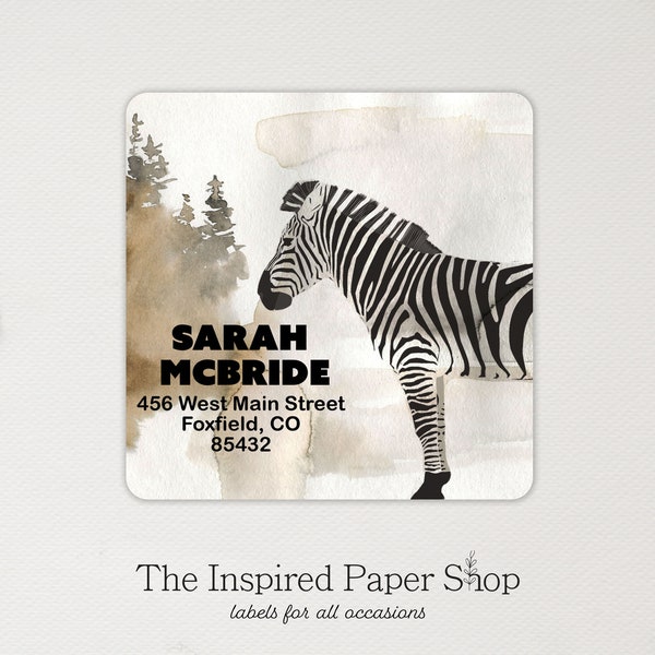 Zebra Labels - Etsy