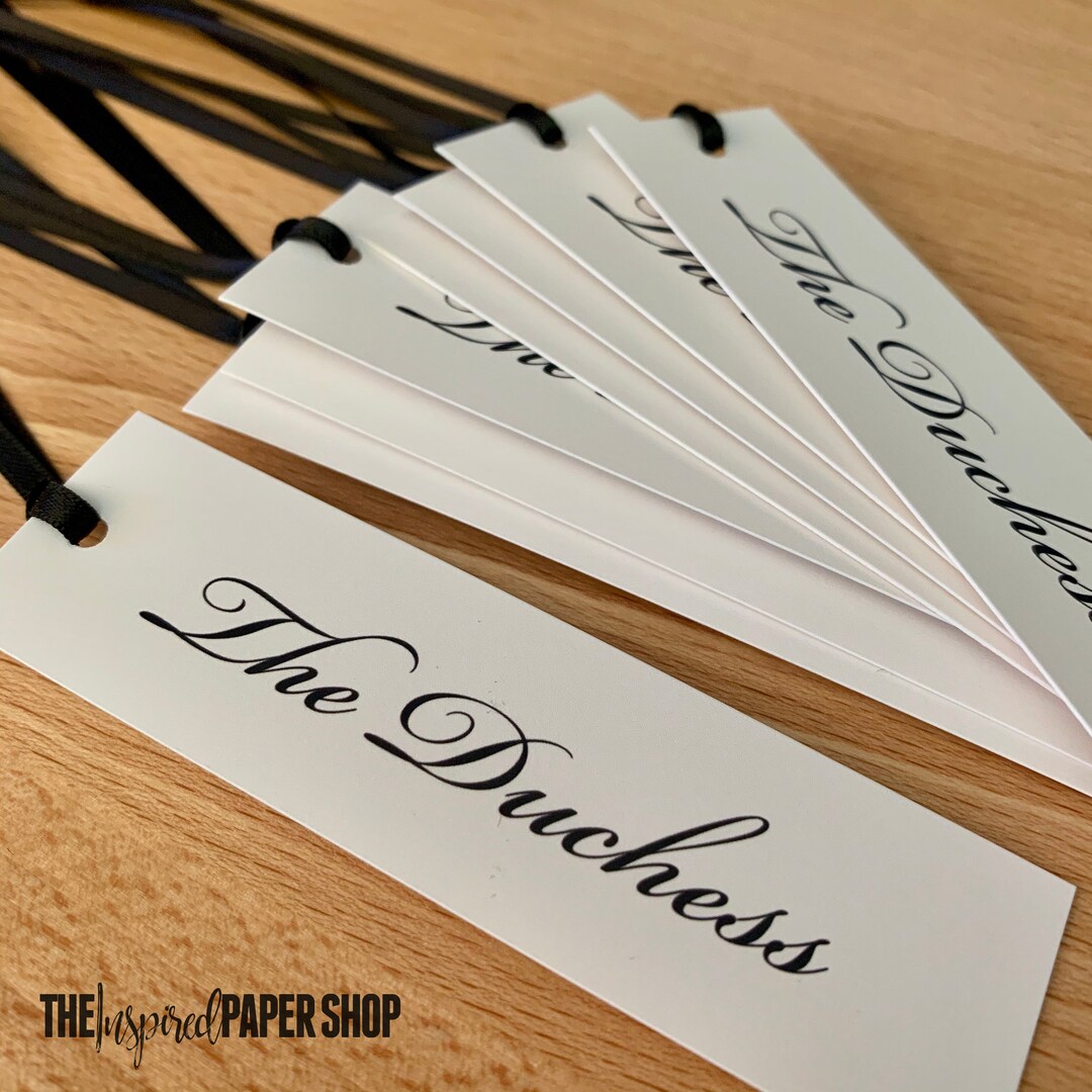 White or Off-white Tags, Gift or Favor Tags With Satin Ribbon | 1 X 3.5 ...