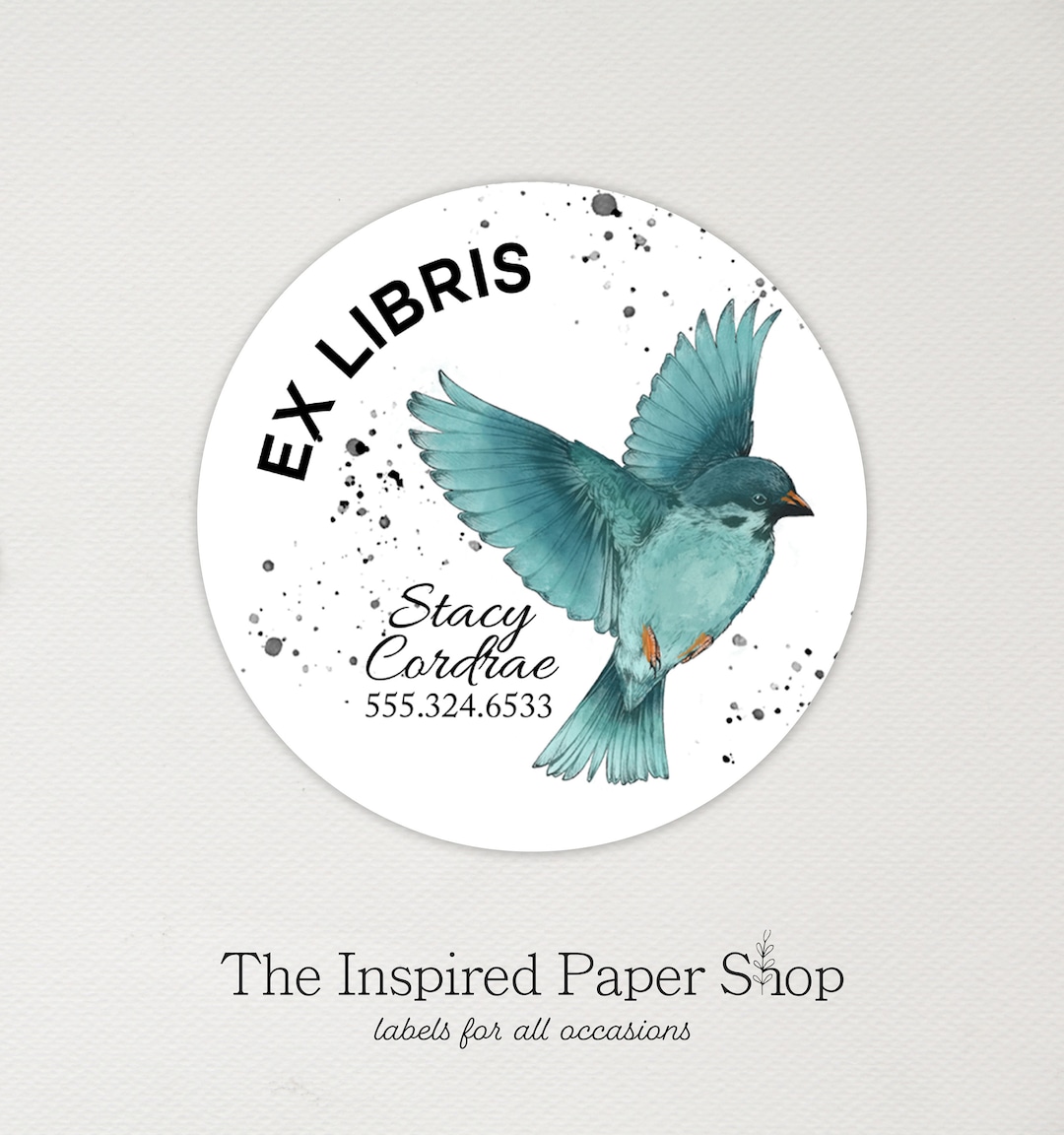 Ex Libris | Bookplate Labels | Address Labels | 2 Inch Glossy Labels ...