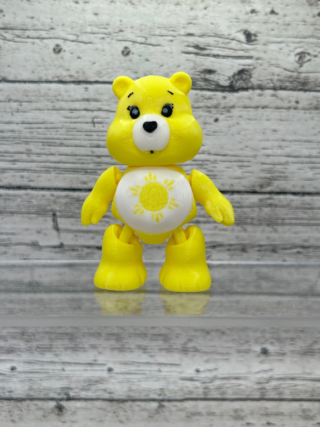 Care Bears Funshine Bear 3D Printed Articulated Flexible Action Figure ...