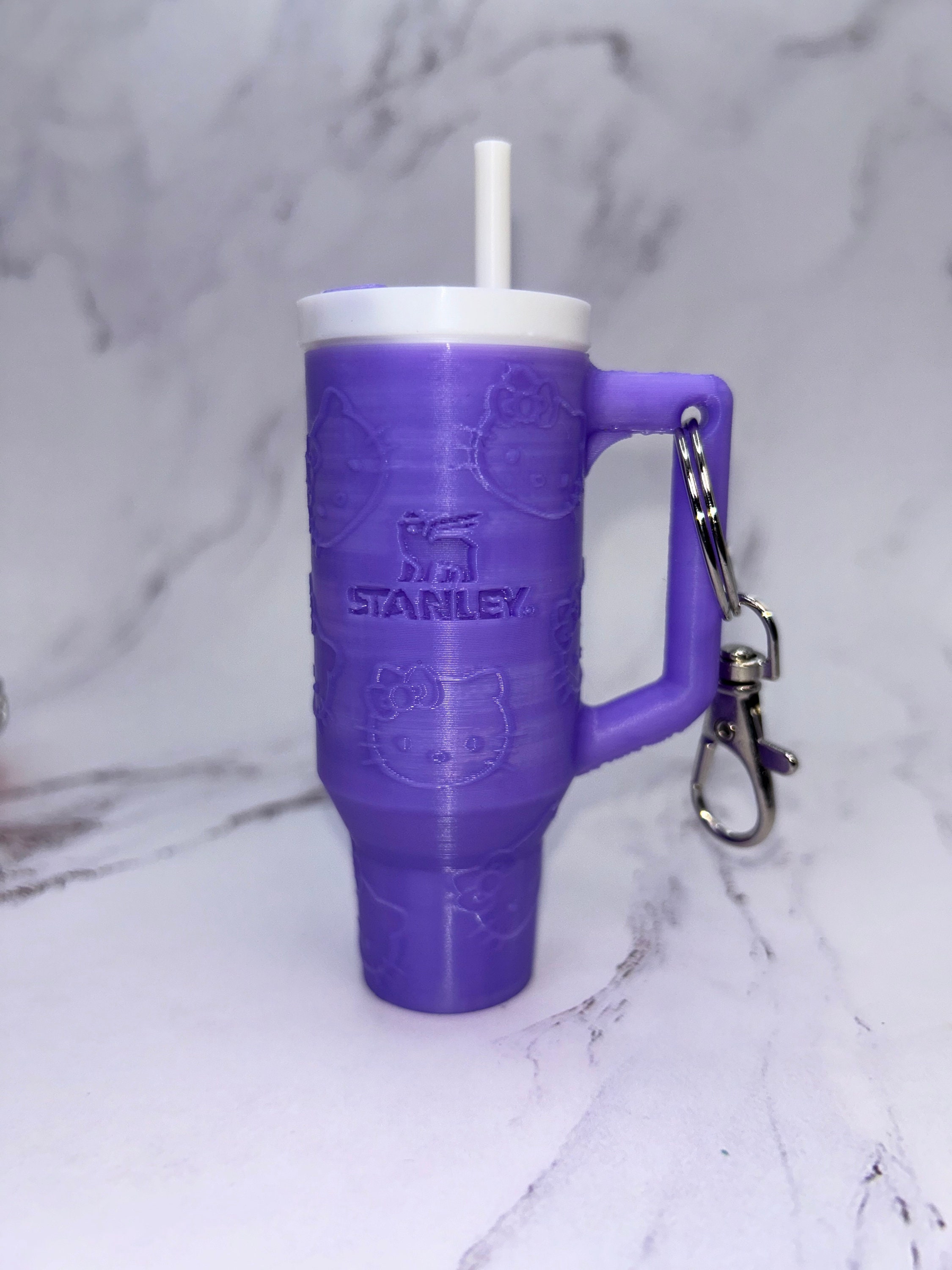 Hello Kitty Stanley Cup Inspired Tumbler Keychain Chapstick Holder ...
