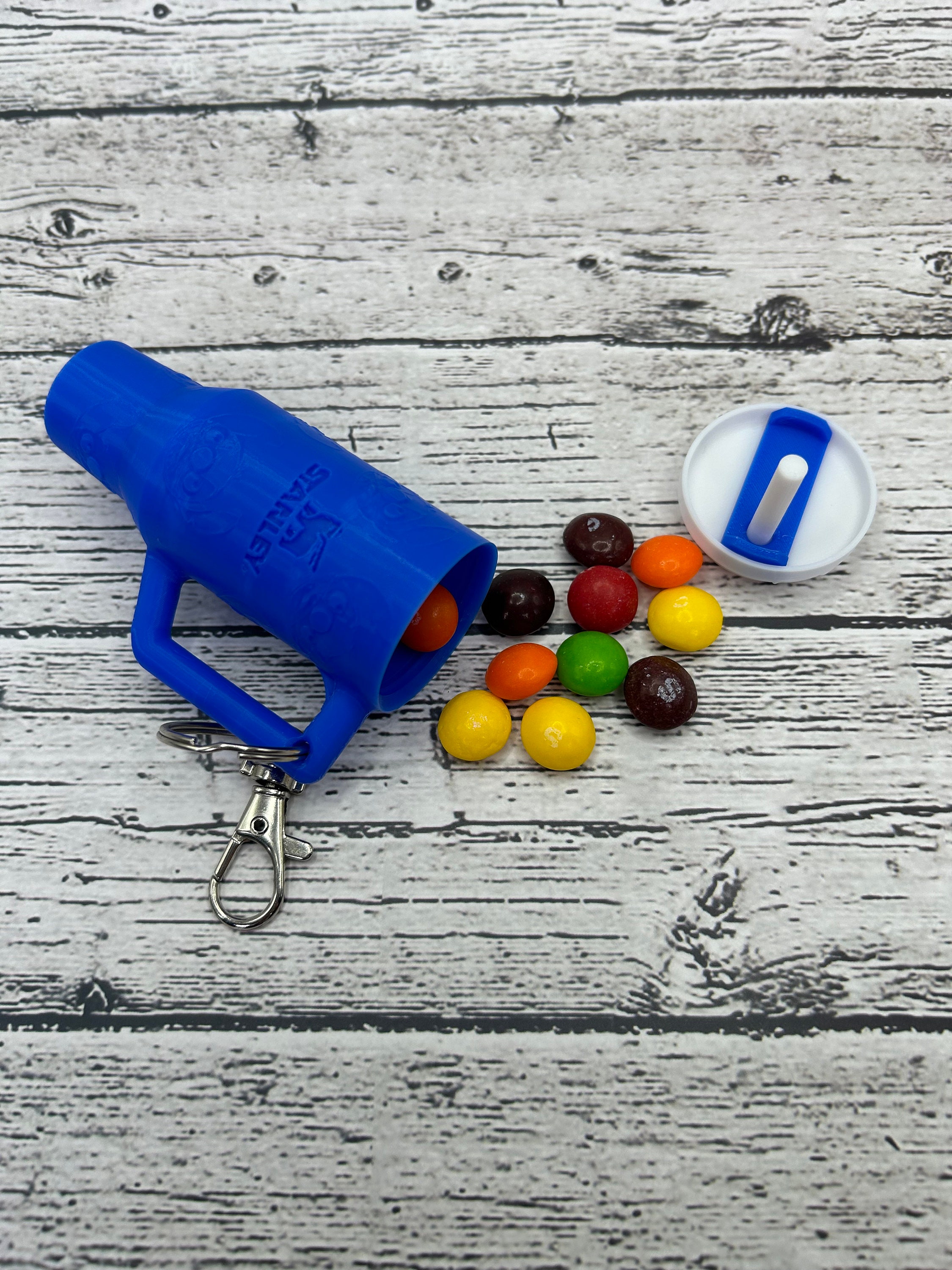 Stitch Stanley Cup Inspired Tumbler Keychain | Chapstick Holder | Stash ...