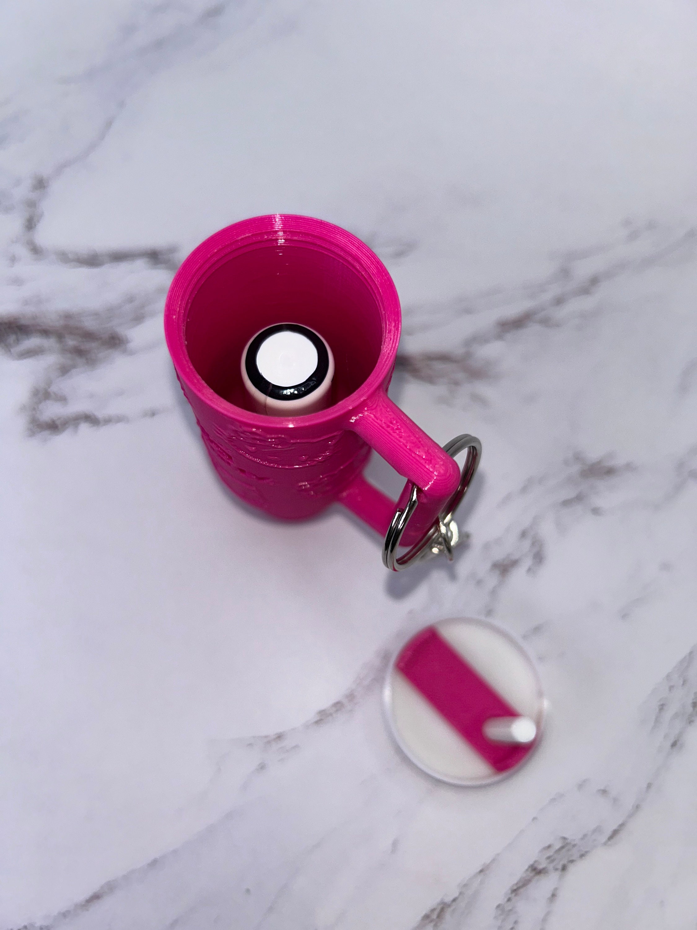 Hello Kitty Stanley Cup Inspired Tumbler Keychain Chapstick Holder ...
