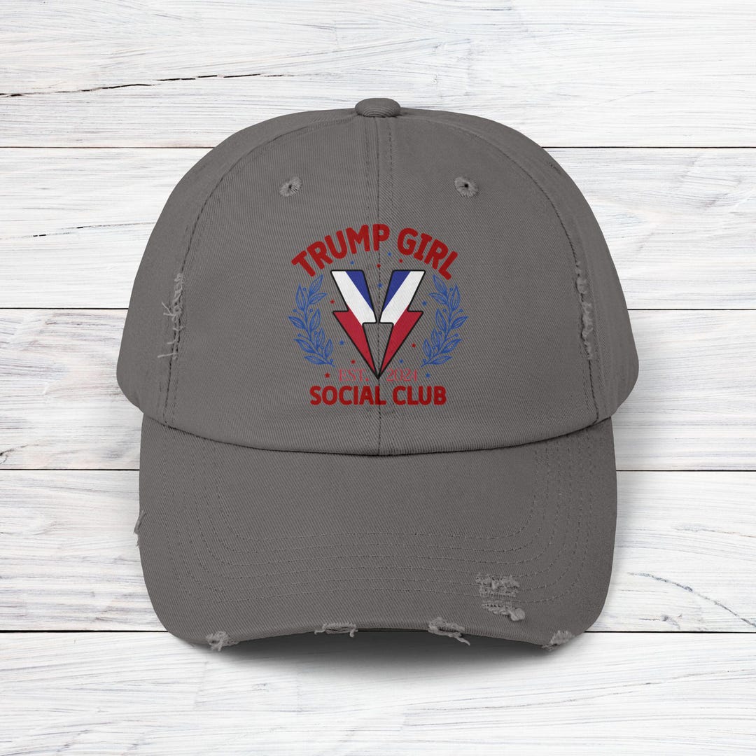 Distressed Trump Girl Hat for Christmas 2024 Election Trump Gift ...