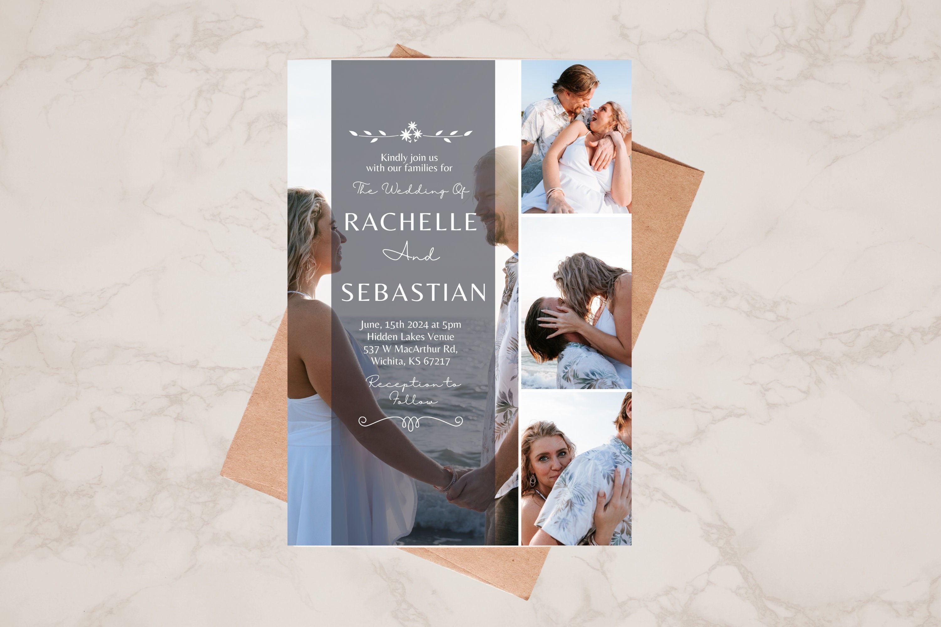 Photo Wedding Invitation - Etsy