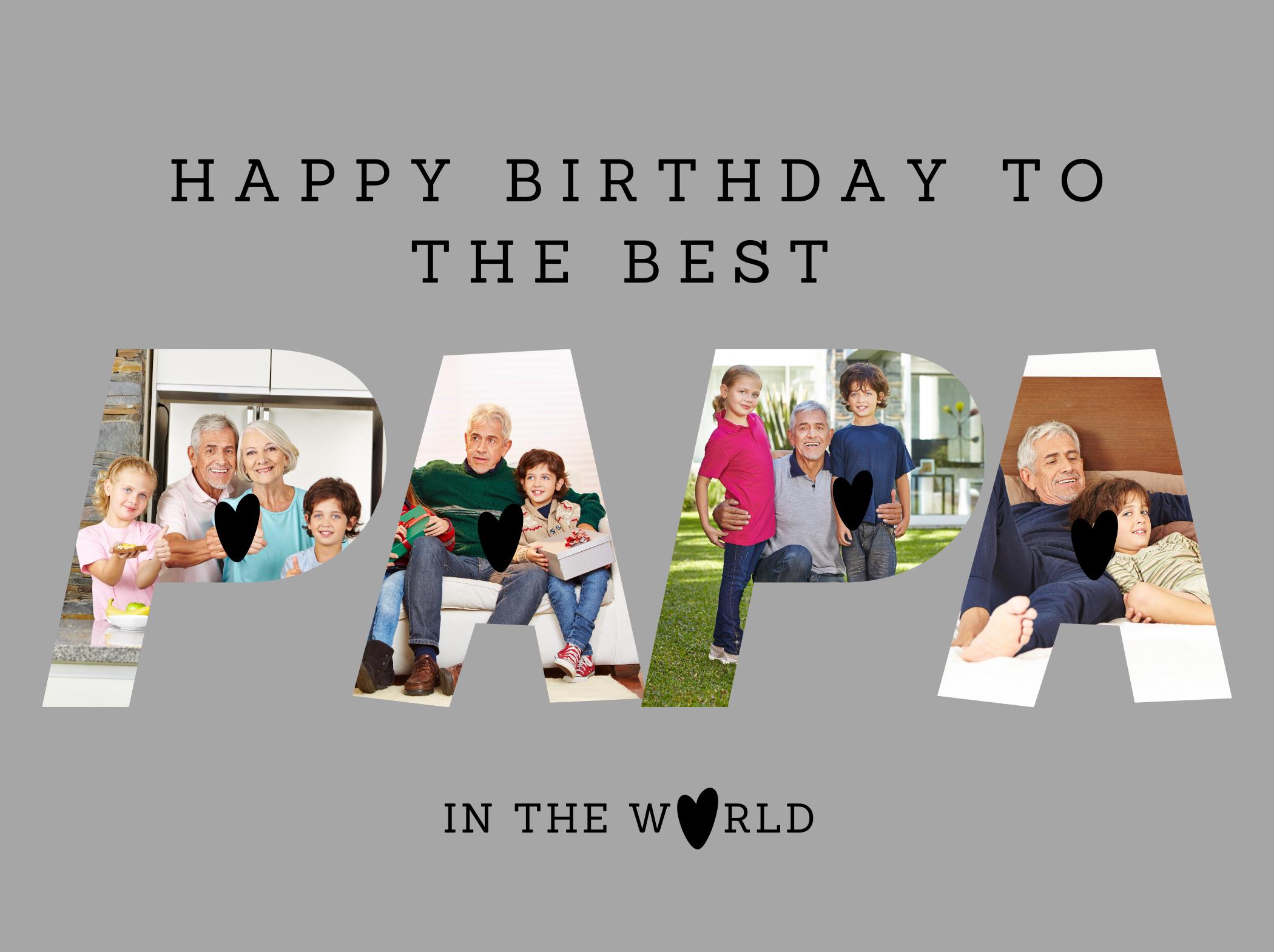 Papa's Birthday - Personalized Card - Etsy