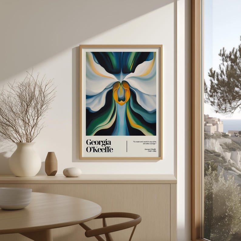 Georgia O’keeffe Flower Art Printable - Instant Download - Feminine Art ...