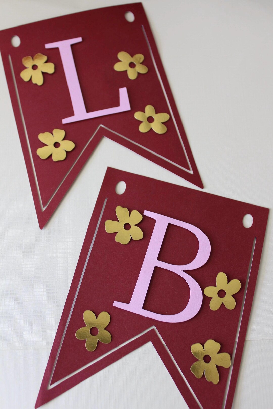 Custom Party Banner (flowers) for Birthday, Baby Shower, Graduation ...