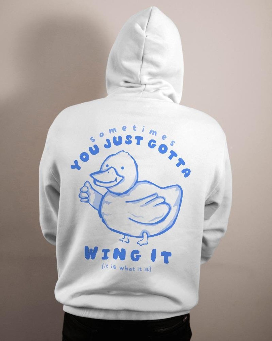 Duck Cute Hoodie, Comfy Hoodie, Motivational Hoodie, Funny Duck Hoodie ...