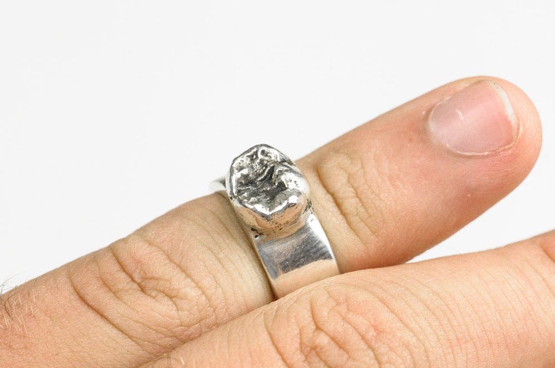 Baby Tooth Ring Molar Sterling Silver Baby Teeth Jewelry Personalized ...