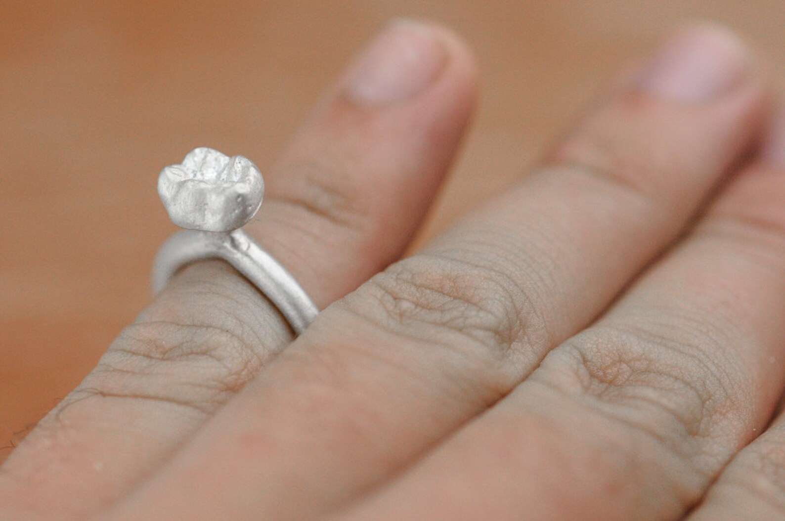 Baby Tooth Ring Molar Sterling Silver Baby Teeth Jewelry - Etsy