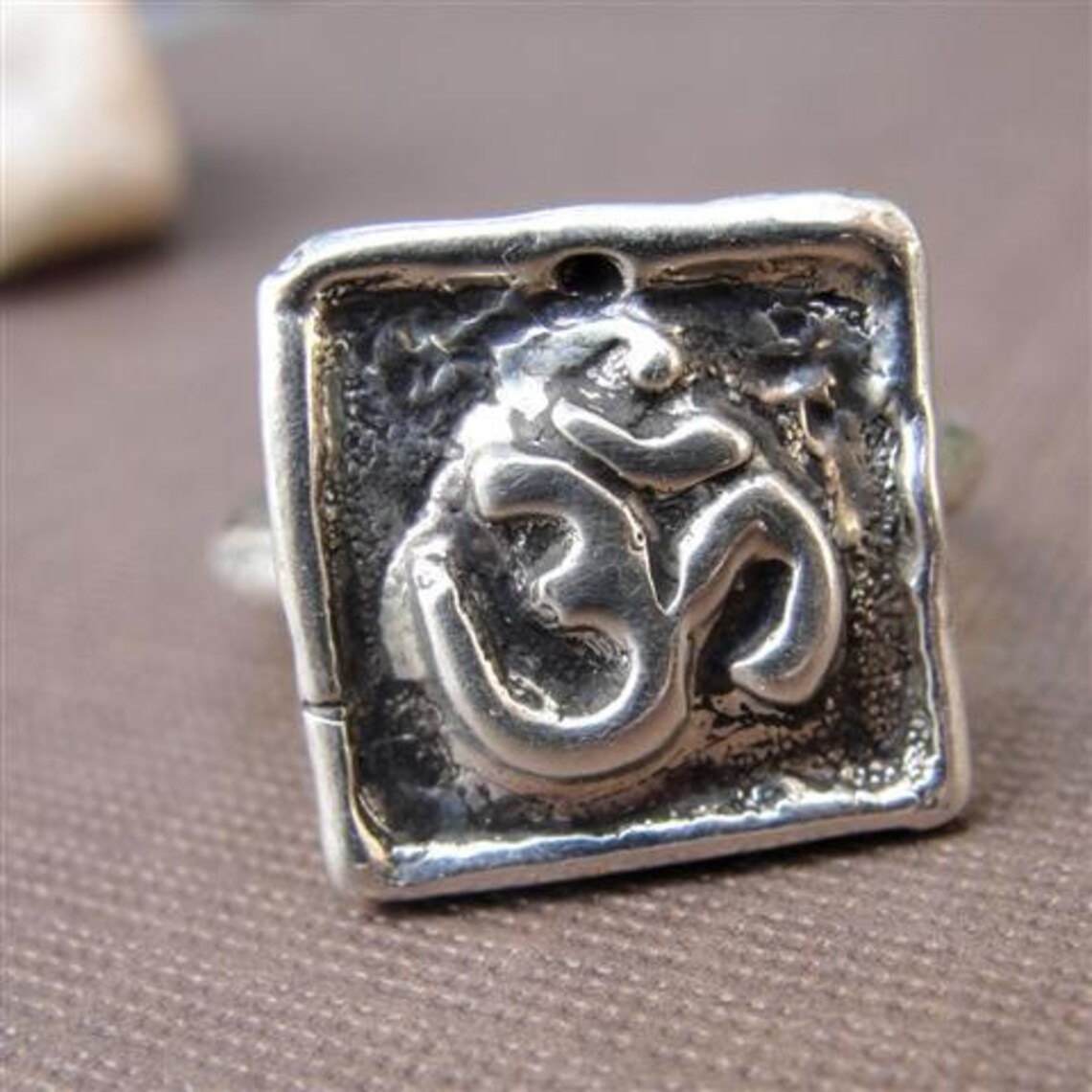 Ohm Ring Jewelry Om in Sterling Silver - Etsy