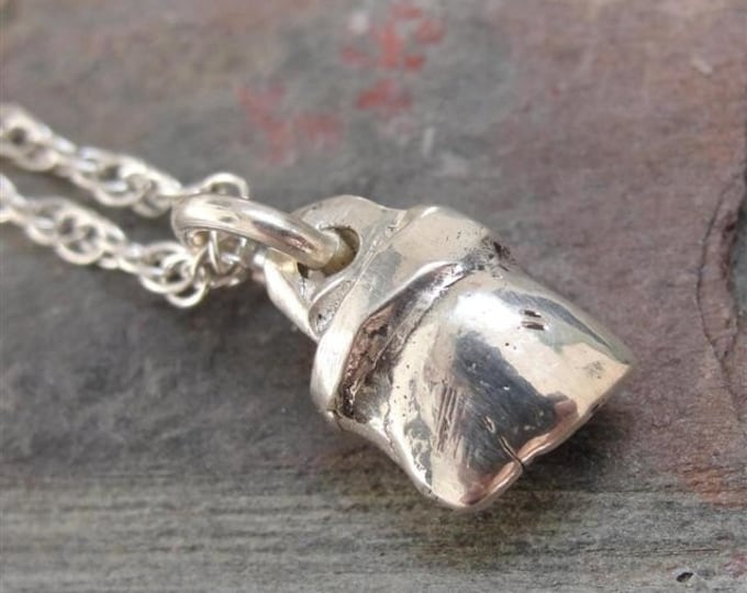 Baby Tooth Necklace in Sterling Silver Front Tooth - Etsy