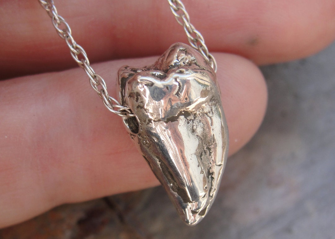 Silver Tooth Necklace Wisdom Tooth Personalized Custom Jewelry Sterling ...