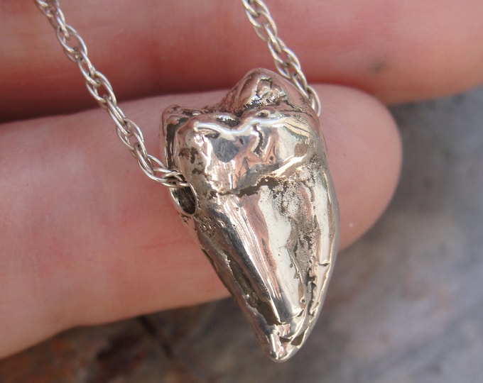 Silver Tooth Necklace Wisdom Tooth Personalized Custom Jewelry Sterling ...