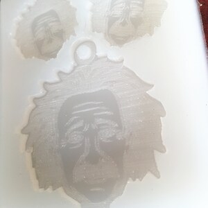 Albert Einstein Rubber Mold, Einstein Silicon Molds UV Resin, Necklace ...