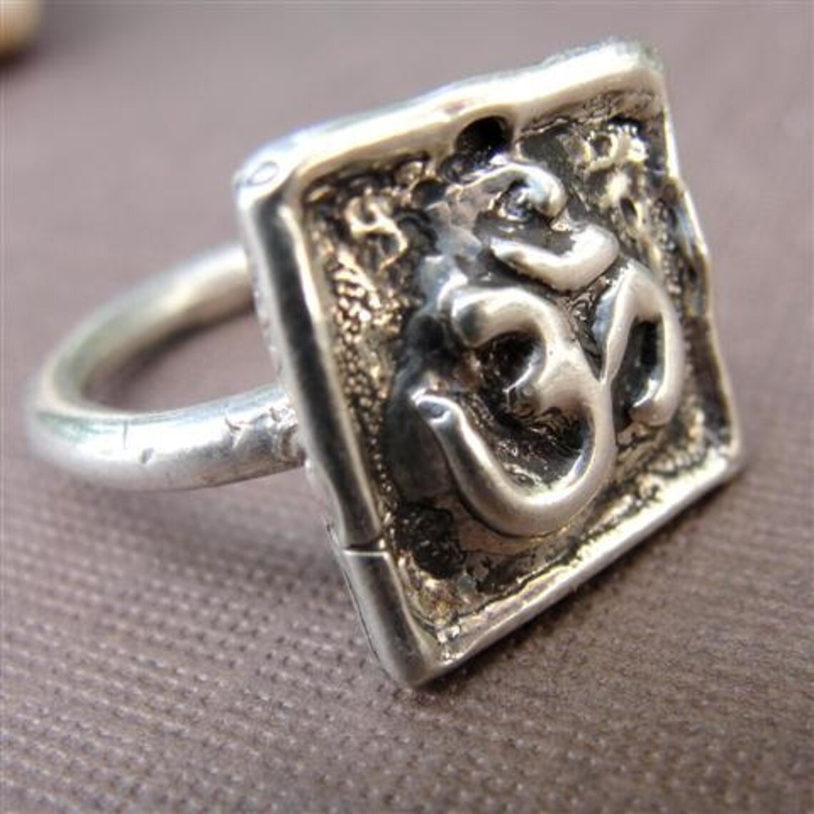 Ohm Ring Jewelry Om in Sterling Silver - Etsy
