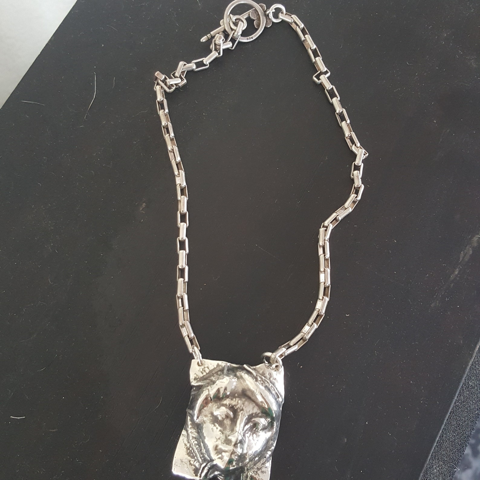 Victorian Head Necklace Art Nouveau Handcrafted Necklace Pendant - Etsy