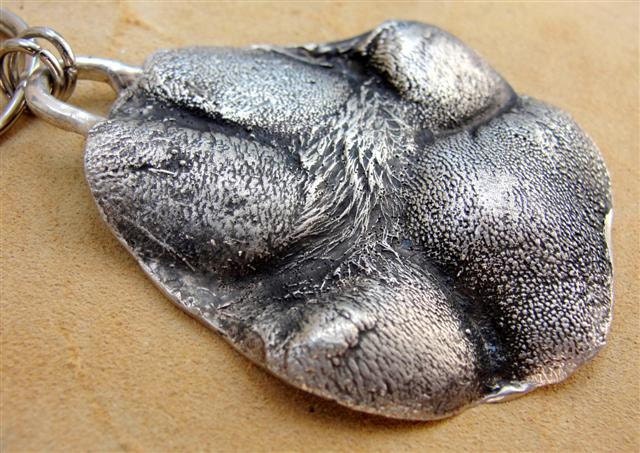 Paw Print Keychain Dog Paw Key Chain Personalized in Sterling - Etsy